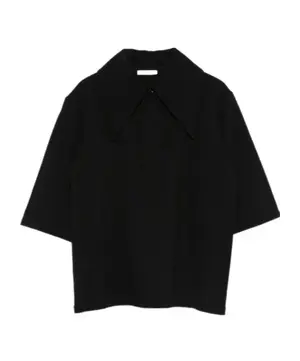 AMI Paris Short Sleeve Buttoned Polo Top