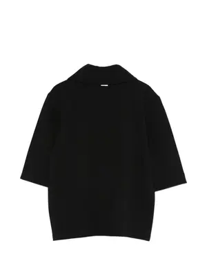 AMI Paris Short Sleeve Buttoned Polo Top