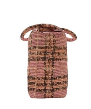 Burberry Small Check Tote Bag - Pink