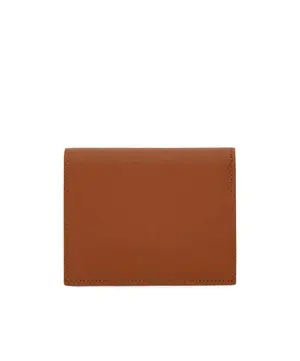 FERRAGAMO Gancini Compact Wallet - Brown