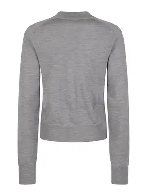 AMI Paris De Coeur Logo Cardigan