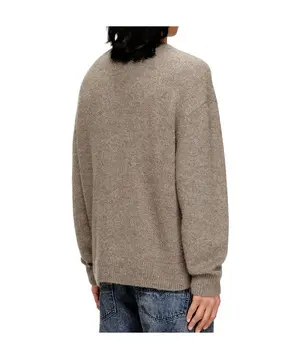 DIESEL® K-areso Oval D Logo Knit Jumper - Beige