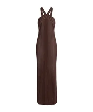 Patrizia Pepe Sleeveless Pinstripe Maxi Dress