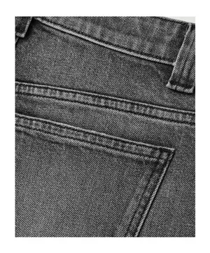Khaite Dane High-waisted Wide-leg Jeans - Grey