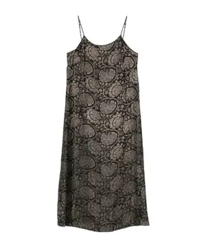 UMA WANG Floral Print Spaghetti Strap Dress - No