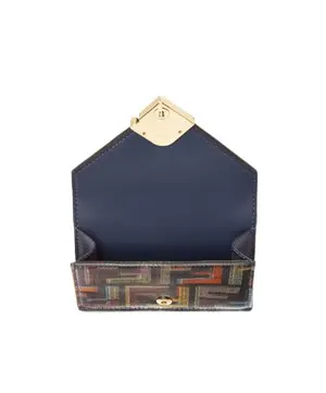 Fendi Ff Diamonds Tri-fold Wallet - Black