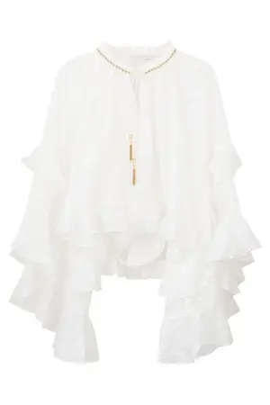 Zimmermann Daylight Ruffled Blouse - Ivory