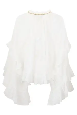 Zimmermann Daylight Ruffled Blouse - Ivory