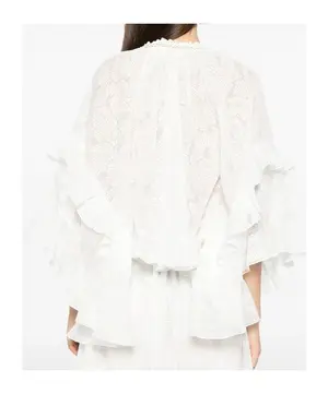 Zimmermann Daylight Ruffled Blouse - Ivory