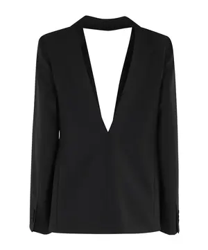 SEMICOUTURE Long-sleeved Openwork Blazer