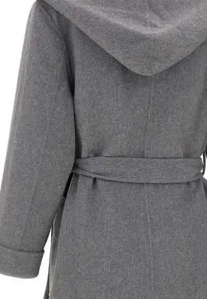 KAOS Hooded Belted Coat