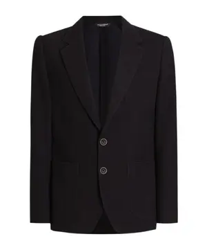 Dolce & Gabbana Tailored Long Sleeve Blazer - Black
