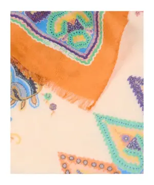 Etro Floral Paisley Motif Jacquard Scarf
