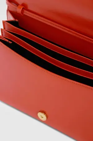 JIL SANDER File Small Shoulder Bag - Paprika