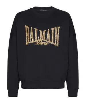 Balmain Embroidered College Sweatshirt