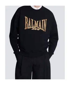 Balmain Embroidered College Sweatshirt