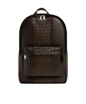 Bottega Veneta Intrecciato Backpack - Chocolate Brown/retro Wood Color