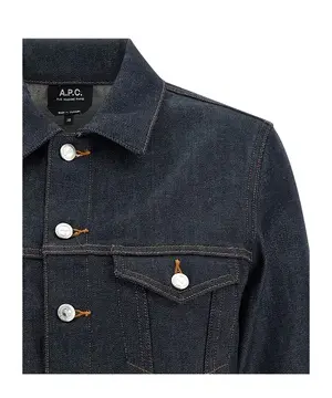 A.p.c. Dion Buttoned Denim Jacket - Blue