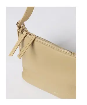 A.p.c. Vera Logo Embossed Shoulder Bag - Nude