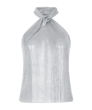 Rabanne Mesh Halter Neck Top