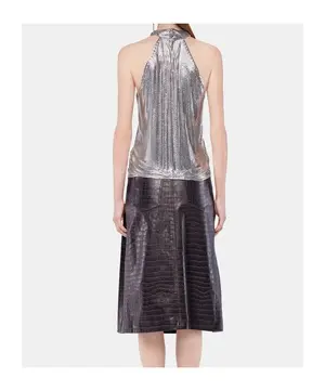 Rabanne Mesh Halter Neck Top