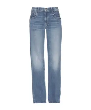 MOTHER The Mid Rise Maven Sneaker Stretched Jeans - Blue