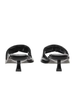 ALOHAS Square Toe Slip-on Sandals - Black