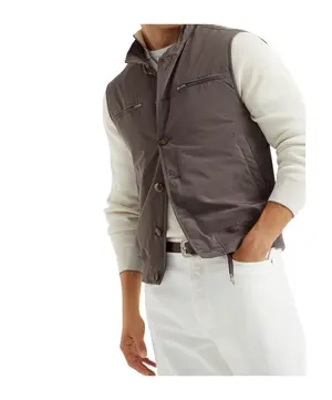 Brunello Cucinelli Button Detailed Vests For Men