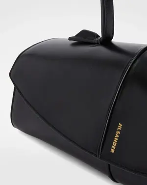 JIL SANDER Sculpted Leather Shoulder Bag