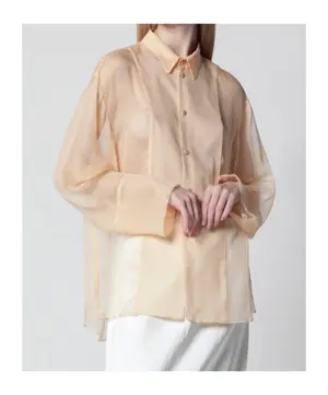 Alberta Ferretti Semi-sheer Shirt - Beige