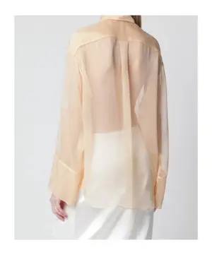 Alberta Ferretti Semi-sheer Shirt - Beige