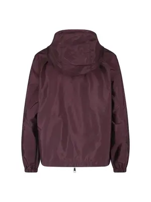 Moncler Coquelicot Zip-up Hooded Jacket - Wine Red