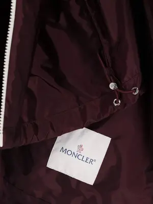 Moncler Coquelicot Zip-up Hooded Jacket - Wine Red