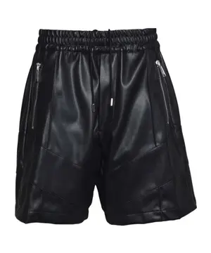 Dsquared2 Eco Leather Shorts With Zipper Pockets