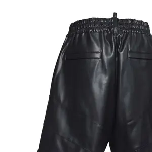 Dsquared2 Eco Leather Shorts With Zipper Pockets