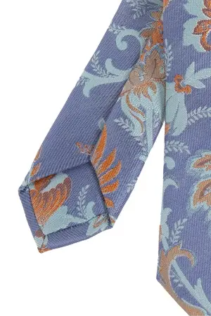 Etro Floral Motif Jacquard Neck Tie