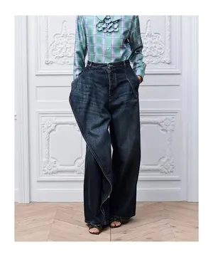 Dior Draped Flared Jeans