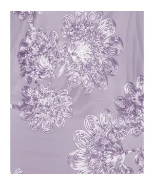 ROTATE BY BIRGER CHRISTENSEN Floral Appliqué Mesh Mini Dress - No