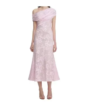 SELF-PORTRAIT Embellished Lace Midi Dress