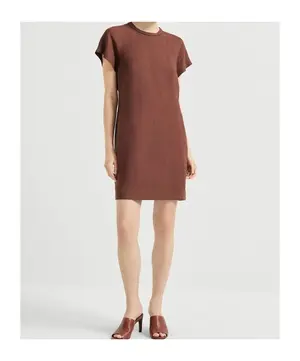 Brunello Cucinelli Trim-detail Midi Dress