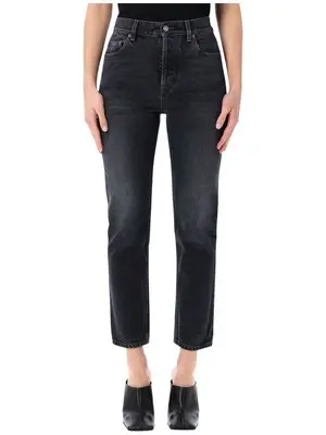 Saint Laurent 90's High-rise Cropped Slim Jeans