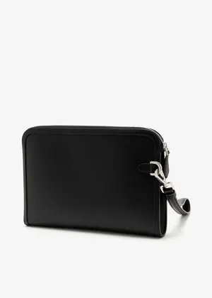 Dolce & Gabbana Woven Panel Wristlet Bag - Black