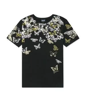 Just Cavalli Butterfly Print Short Sleeve T-shirt