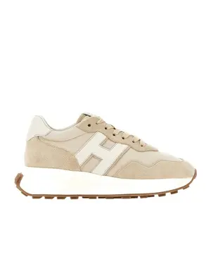 Hogan Patchwork Logo Lace-up Sneakers
