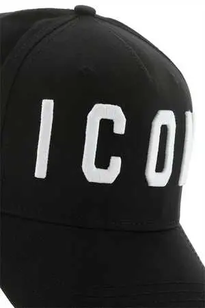Dsquared2 Icon Embroidered Baseball Cap - Black