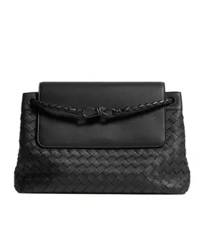 Bottega Veneta Andiamo Messenger Bag - Black