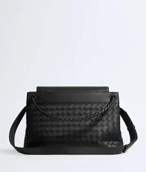 Bottega Veneta Andiamo Messenger Bag - Black