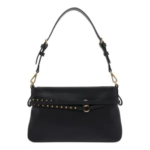 Pinko Strap Detailed Shoulder Bag - Black