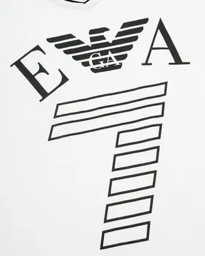EA7 Logo T-shirt With Round Neck