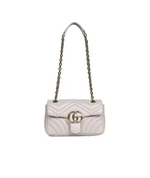 Gucci Gg Marmont Small Shoulder Bag - Light Grey